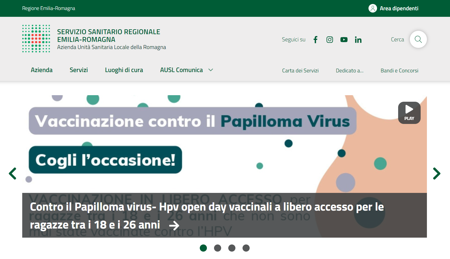 È online il nuovo sito web dell’Azienda Usl della Romagna - AUSL Romagna