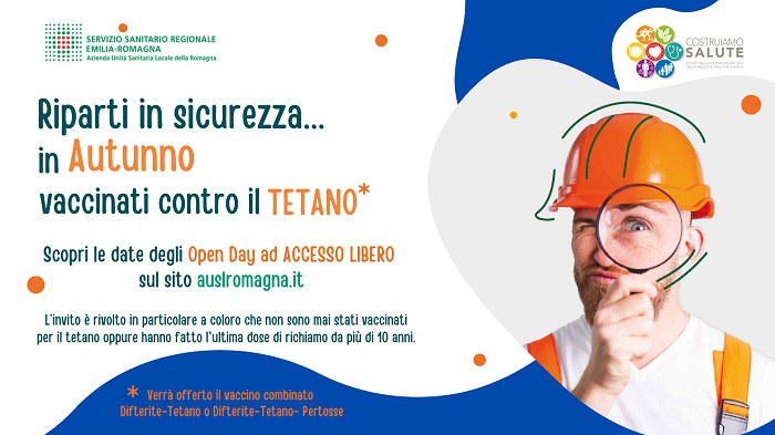 Open Day Antitetanica | Vaccino gratuito per il tetano - AUSL Romagna